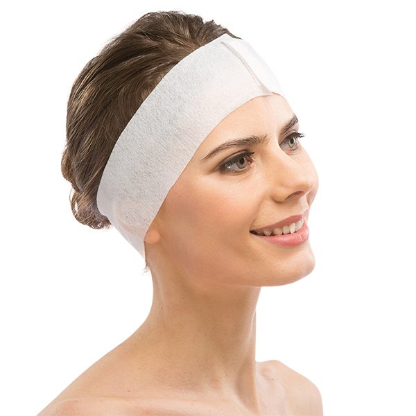 Bodyline Disposable Headbands stretch & Velcro 100 pack — Salonshop Online